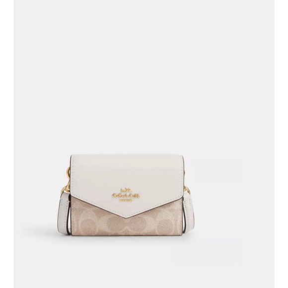 Coach | Bags | Coach Mini Envelope Wallet With Strap In Signature ...